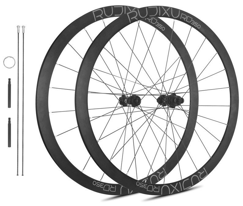 Depth 40mm 700c Road Bicycle Wheel Set Aluminum Alloy 35mm Rim 36T ...